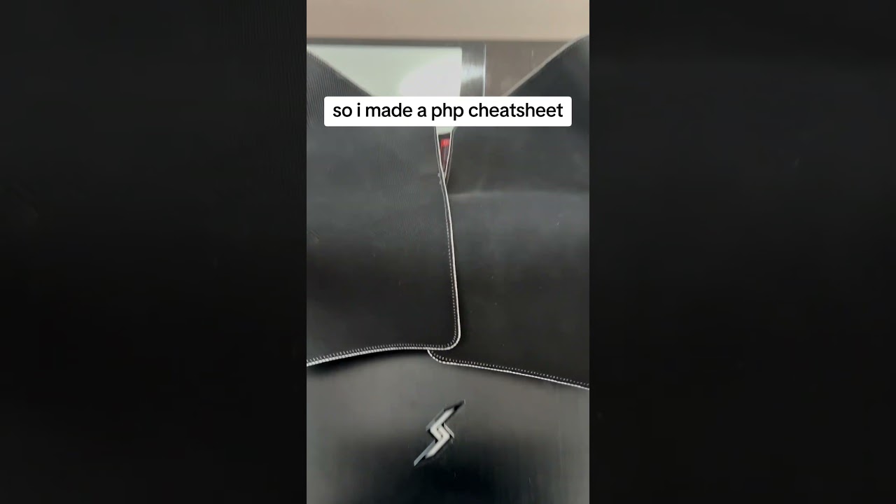 my PHP cheat sheet