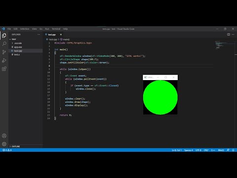How to install SFML with VS Code on Windows