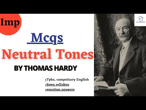 NEUTRAL TONES BY THOMAS HARDY|MCQS|IMP QUESTION AND ANSWERS|CBCS PATTERN SPPU|#trending#youtube#mcq