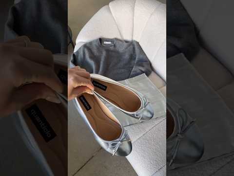 Styling silver ballet flats🩶♡ Shoes: GWEN 41391 #quanticlo