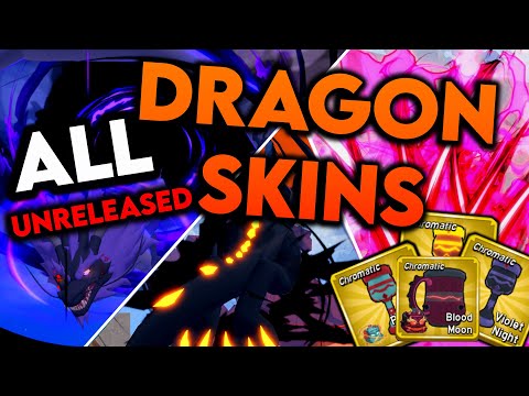 SHOWCASING all UNRELEASED dragon CHROMATICS !! in Blox Fruits