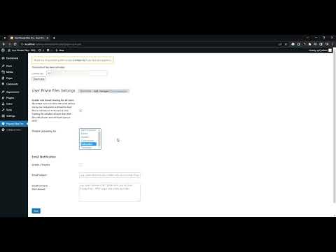 How to Configure Frontend File Manager Plugin