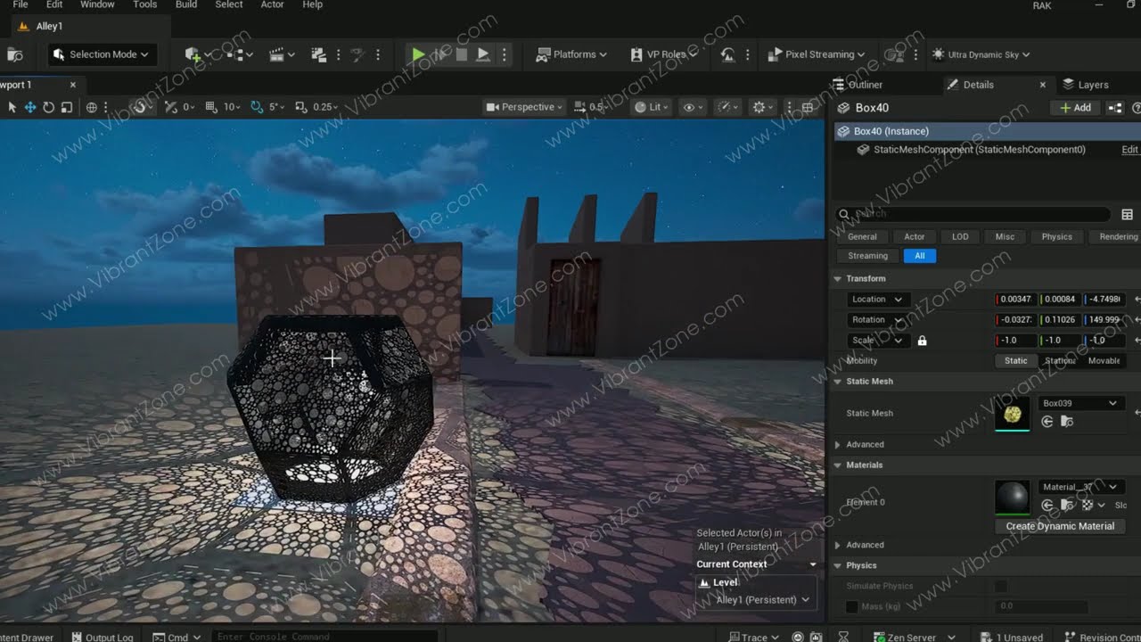 3D Unique Design Model | Material & Lighting Setup | By Vibrant Zone Studios ✨🎬
