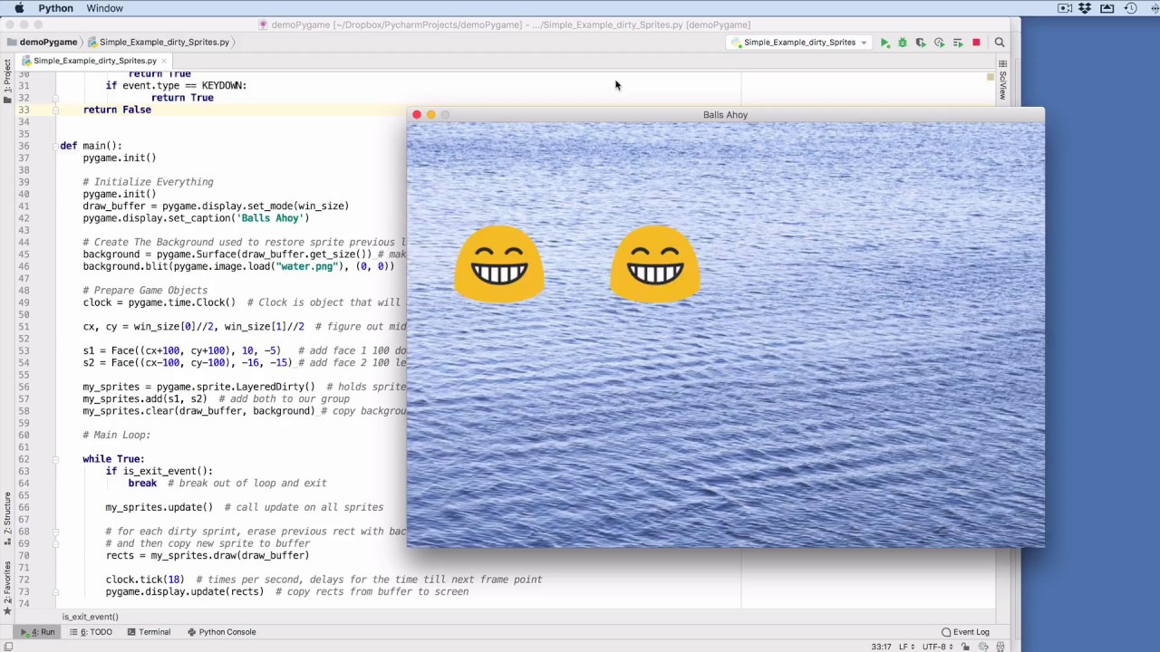 PyGame draw cycle, flip, sprites, and dirty sprites for speed