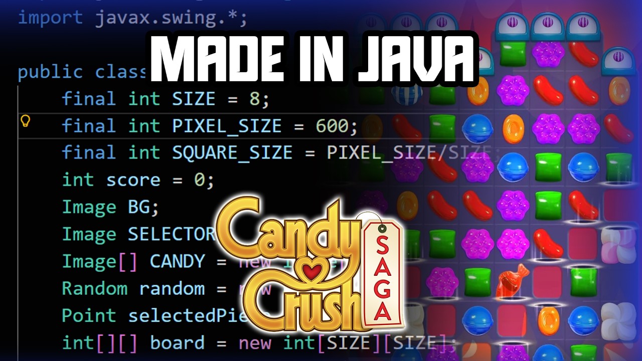 Making Candy Crush in JAVA from Scratch [Without Any Libraries]