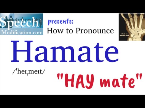 How to Pronounce Hamate