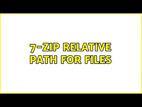 7-ZIP relative path for files