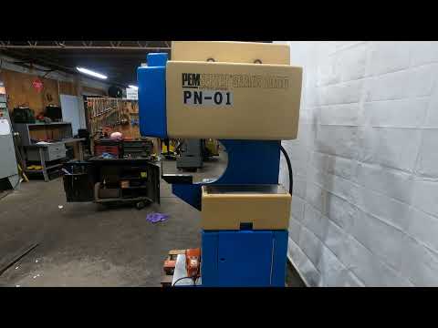 SKU 191862 Pemserter PS-1000 8 Ton Vibratory Feed Hardware Insertion Press 20" Throat 110V