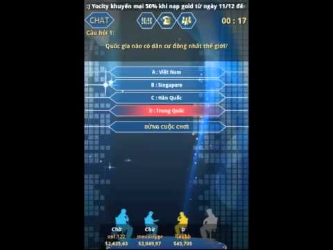 Ai là triệu phú online trên Android YouTube
