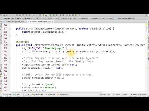 Learn Finish the SyncAdapter Developing Android Apps - Mind Luster