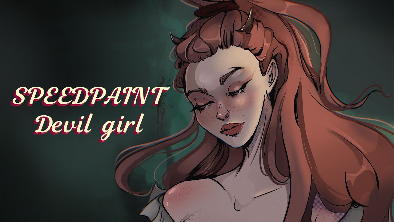 Devil girl | SPEEDPAINT | Clip Studio Paint