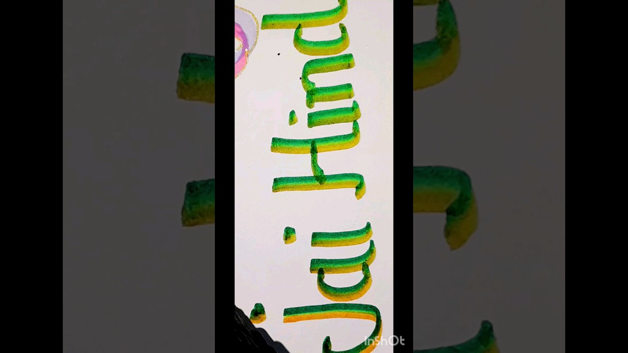 Jai  hind  calligraphy #shorts #shortsfeed