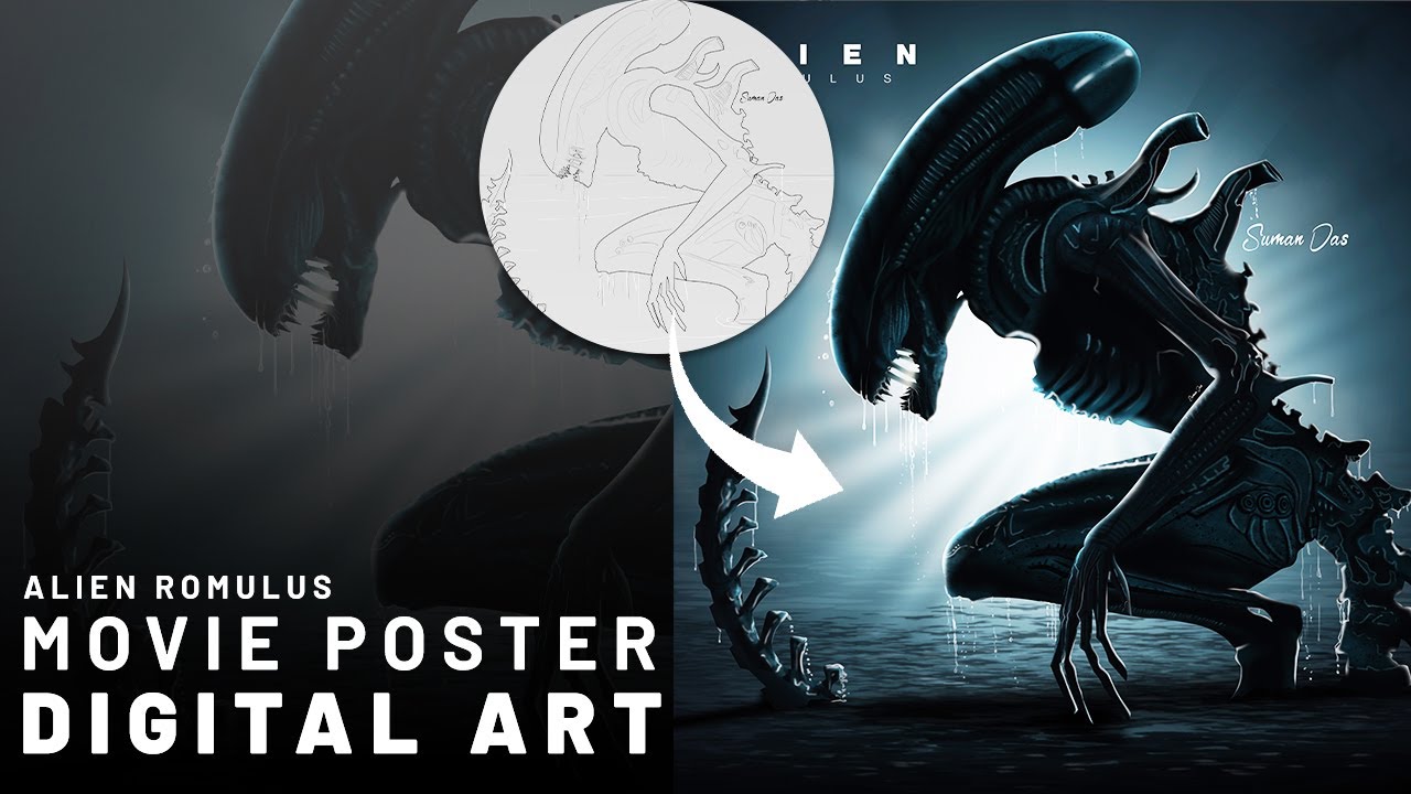 Xenomorph Art from Alien: Romulus | Celebrating the Release of Alien: Romulus