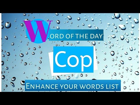 Advanced English vocabulary learning box lesson3|COP MeaningI COP Definition|COP Meaning in English