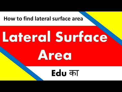 How to find lateral surface area of Cylinder - In Hindi - Edu का