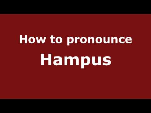 How to Pronounce Hampus - PronounceNames.com