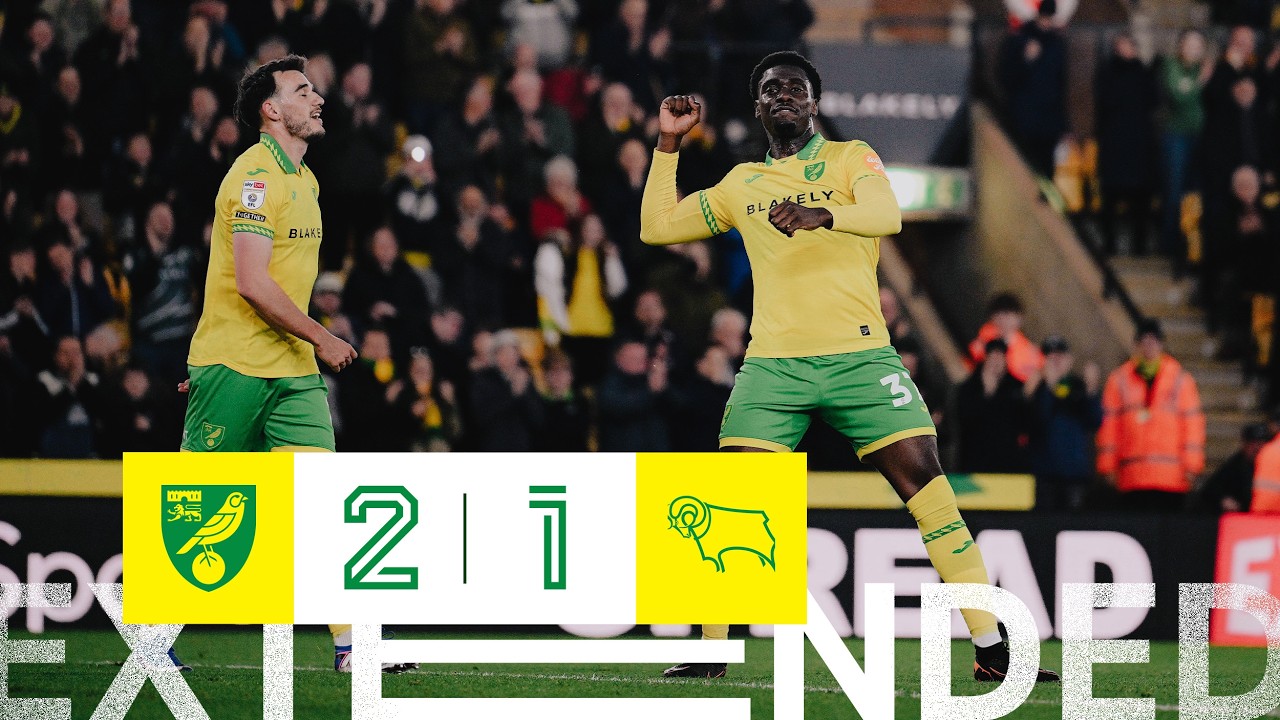 Canaries come out on top of end-to-end fight 💪 | Norwich City 2-1 Derby County | Extended highlights