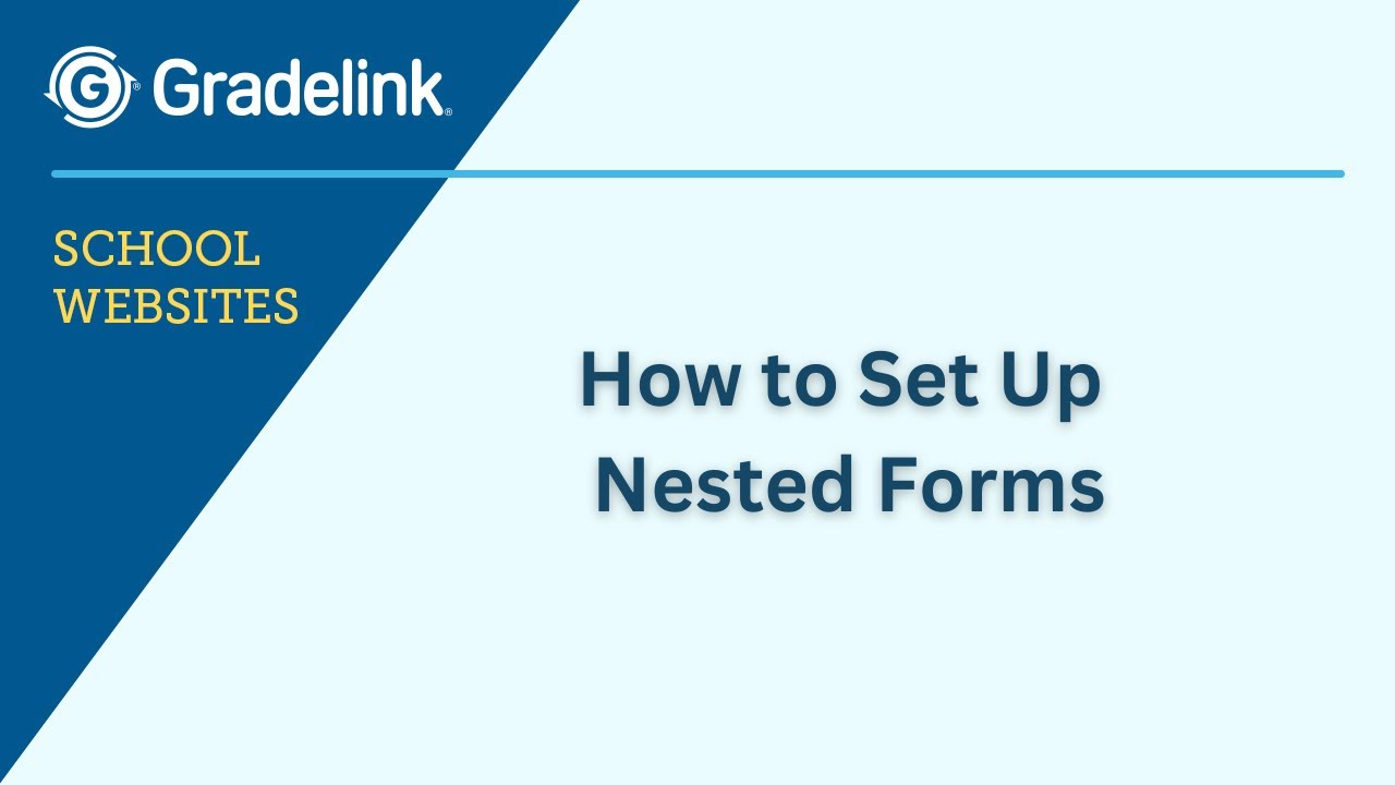 How to Set Up Nested Forms