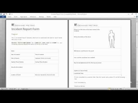Incident Report Template