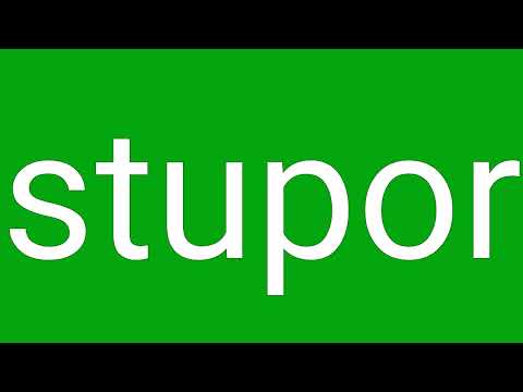 Stupor Definition & Meaning