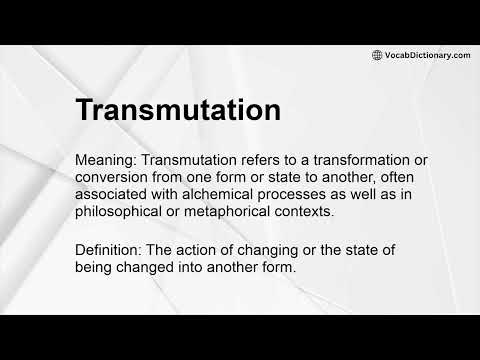 Transmutation Meaning