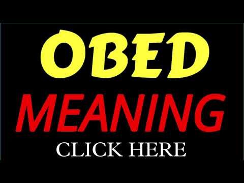 What does the name OBED mean | OBED meaning in english | Meaning of name OBED