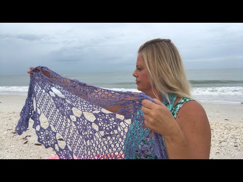 Yarn on the Beach 126 live sunrise video podcast with Kristin Omdahl knitting crochet