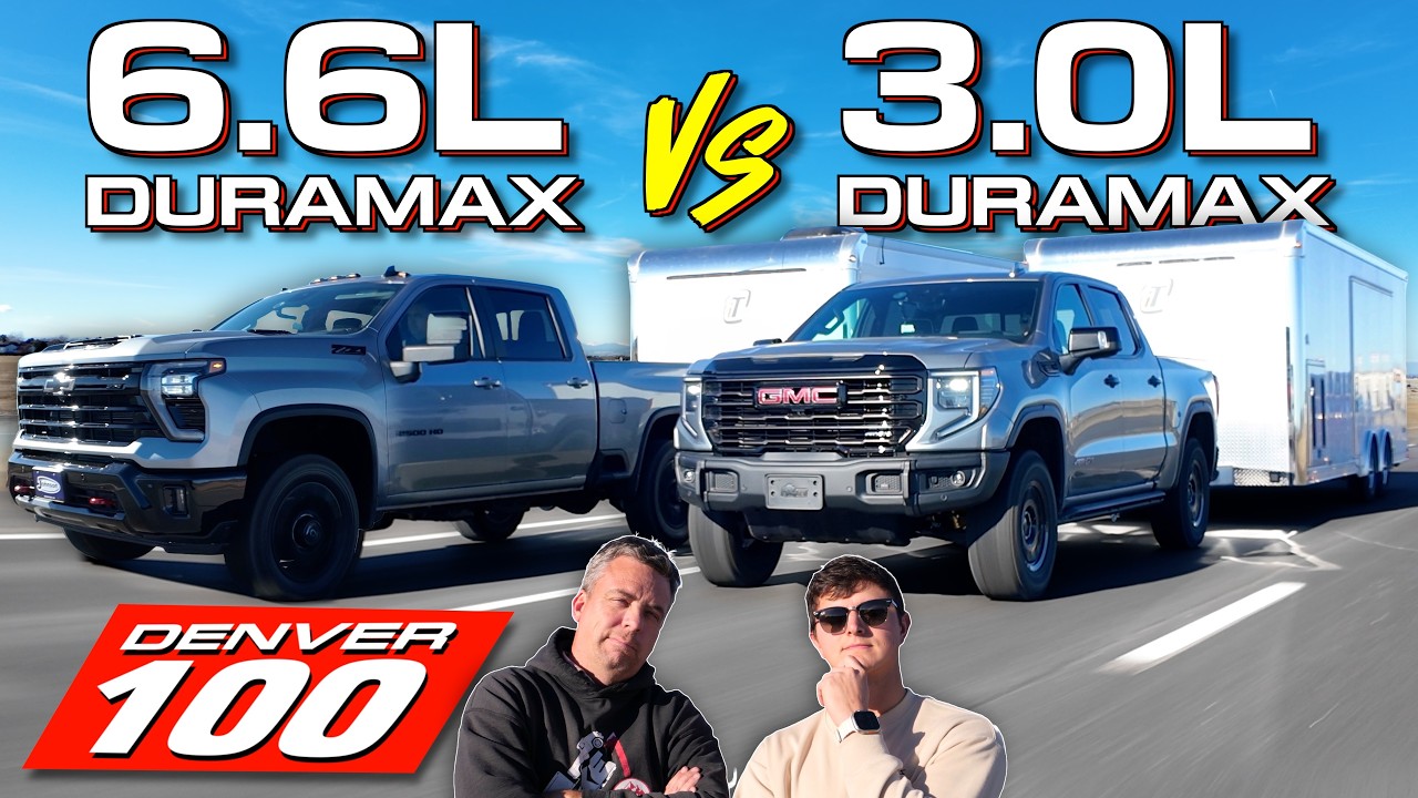 GMC Sierra Small vs Big Duramax Diesel Truck Comparo: Which Tows Better & Cost Less at The Pump?