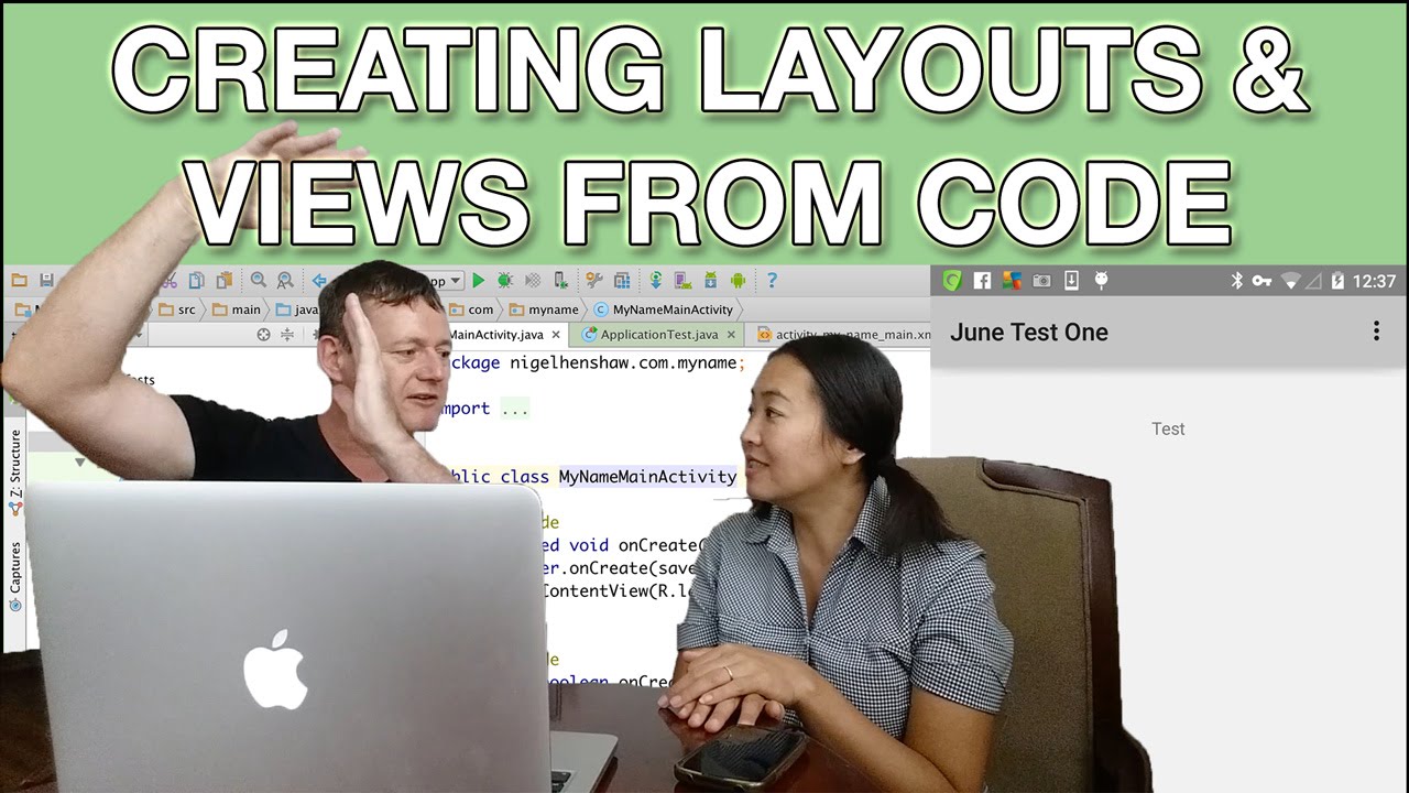 Wife learns android programming - Programmatically creating layouts & views in code