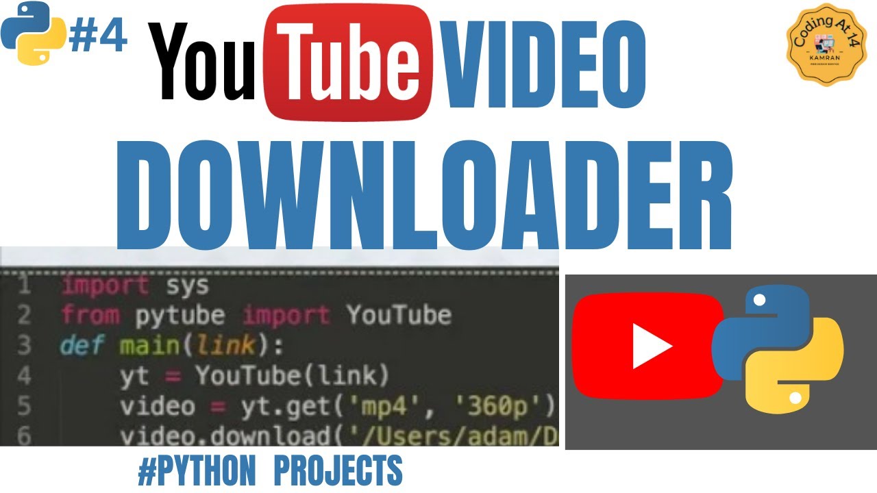 Creating YouTube Video Downloader using Python | #pythonprojects #CodingAt14