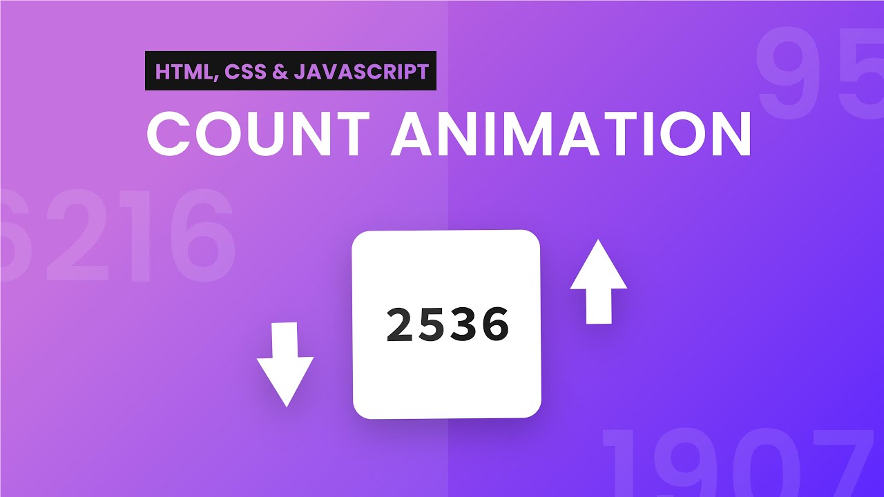 Count Up / Count Down Animation With Javascript