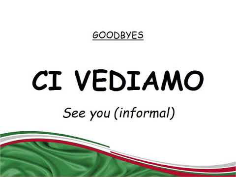 Italian for beginners A1.How to greet and goodbye in italian