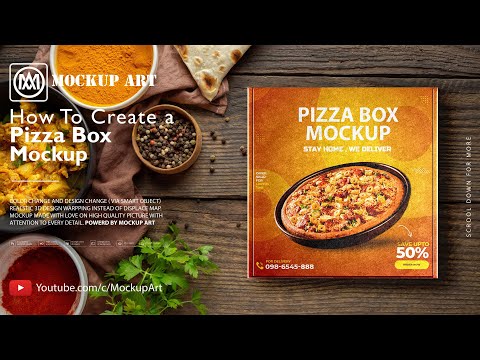 How to create a Pizza box mockup| Photoshop Mockup Tutorial
