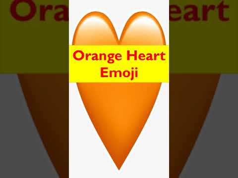 Emoji |Orange Heart Emoji| |@ehomeenglishcentre |#emoji |#shorts |#orangeheartemoji