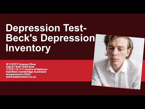 Depression Test-Beck's Depression Inventory-Hamilton-Cambridge-Auckland-Acupuncture Clinic