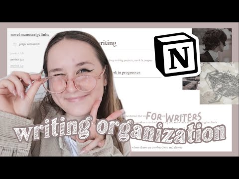 how to ORGANIZE your writing/novel projects! // *aesthetic setup* using notion