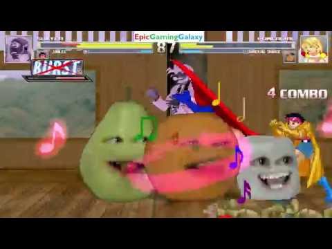 The Annoying Orange And Power Girl VS Slayer The Vampire & Jubilee In A MUGEN Match / Battle / Fight