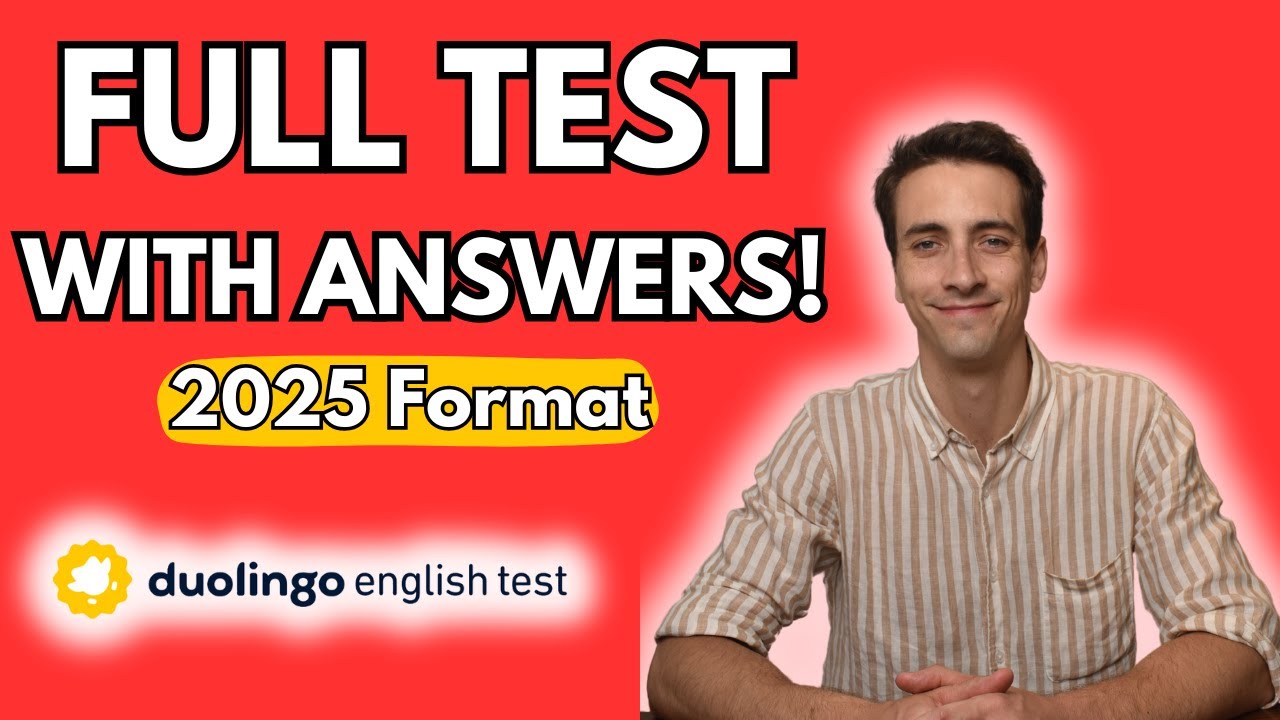 2024 Duolingo English Test - Full Test (with Answers!) #1