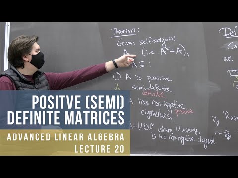 Advanced Linear Algebra 20: Positive Definite & Positive Semidefinite Matrices