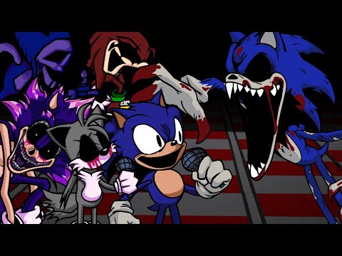 VERSUS SONIC.EXE ROUND 2 (WEEK 2) STORY MODE, ALL SONGS, ALL SECRETS Friday Night Funkin FNF HORROR