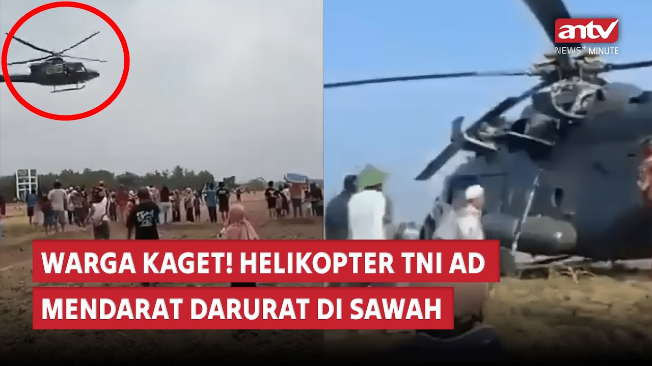 Alami Kerusakan Mesin, Helikopter TNI AD Mendarat Darurat I ANTV News Minute