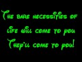 The Jungle Book The Bare Necessities Lyrics Watch HD Mp4 Video Download ...
