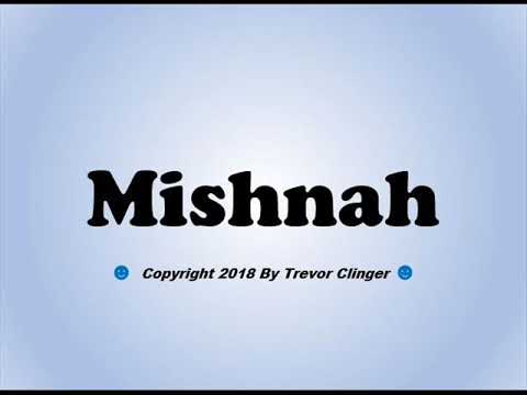 How To Pronounce Mishnah
