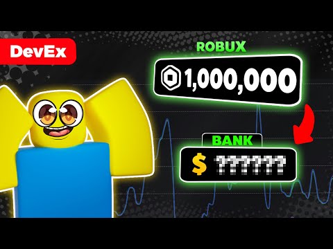 Converting $1,000,000 ROBUX to REAL LIFE MONEY [Roblox Devex] - One Month of Work