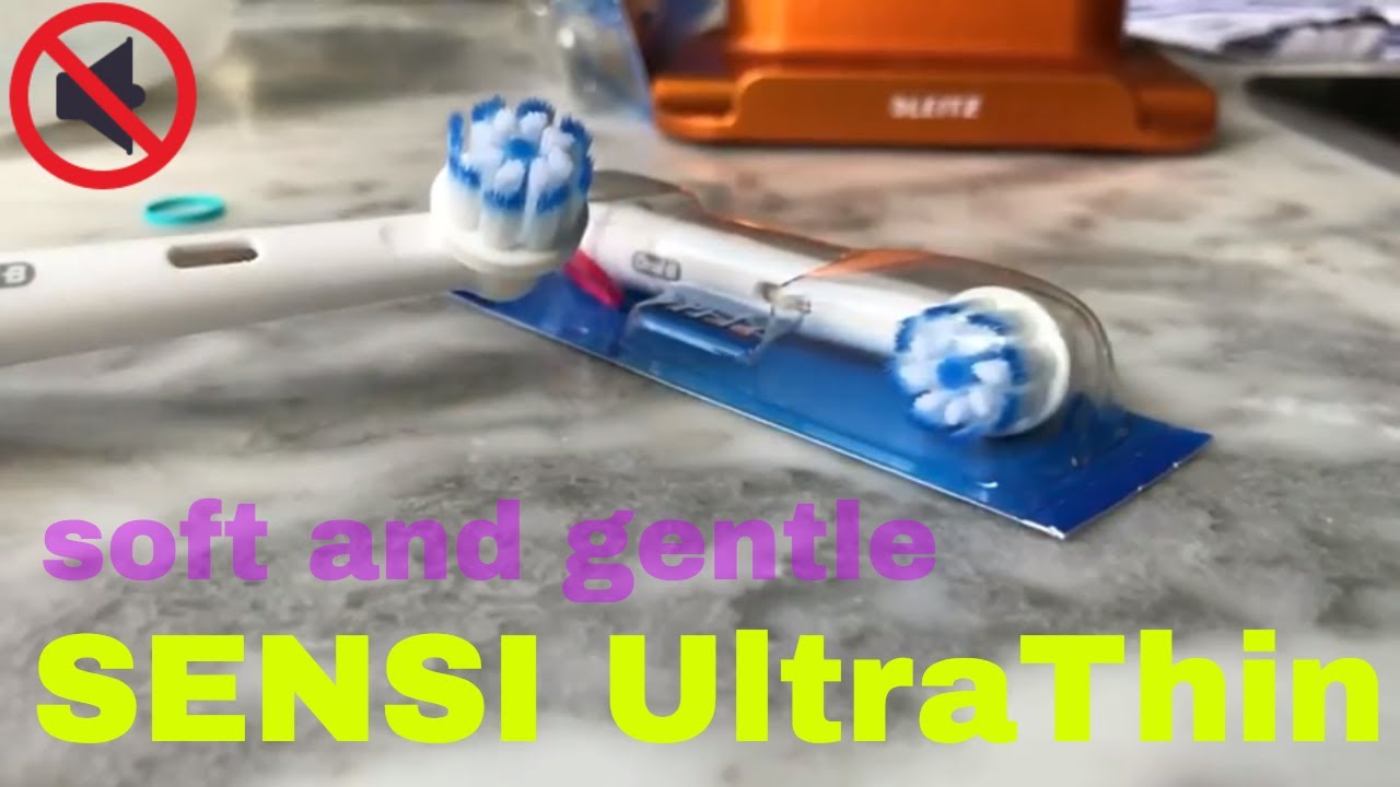 🔇  SENSI UltraThin Braun Oral-B  Electric Toothbrush Heads — useful if you have gum recession