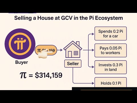 Real estate as an economy supported by Pi coin price $314,159 GCV