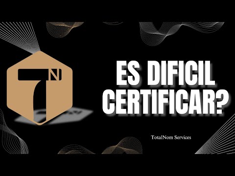 Cómo obtener un Certificado NOM