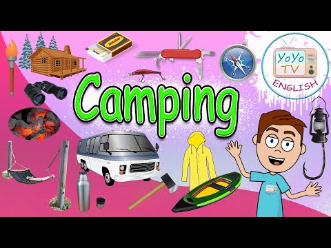 Camping Vocabulary | Adventure vocabulary | Travel in ENGLISH rules of survival words