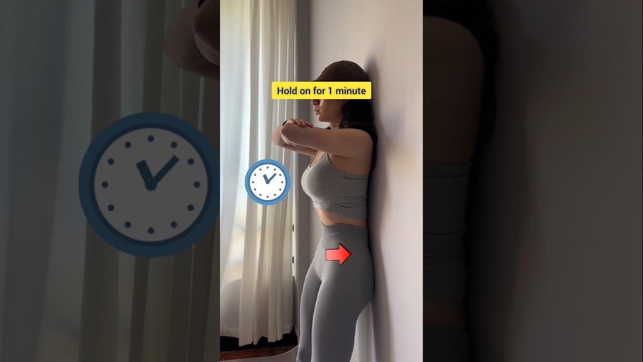 This type of pelvic tilt helps reduce a bulging belly—hold 1 minute, 5 sets a day for best results