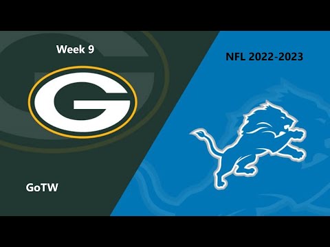 NFL 2022-2023 Season - Week 9: Packers @ Lions (GoTW)